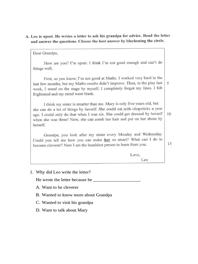 Primary 4 Comprehension | PDF