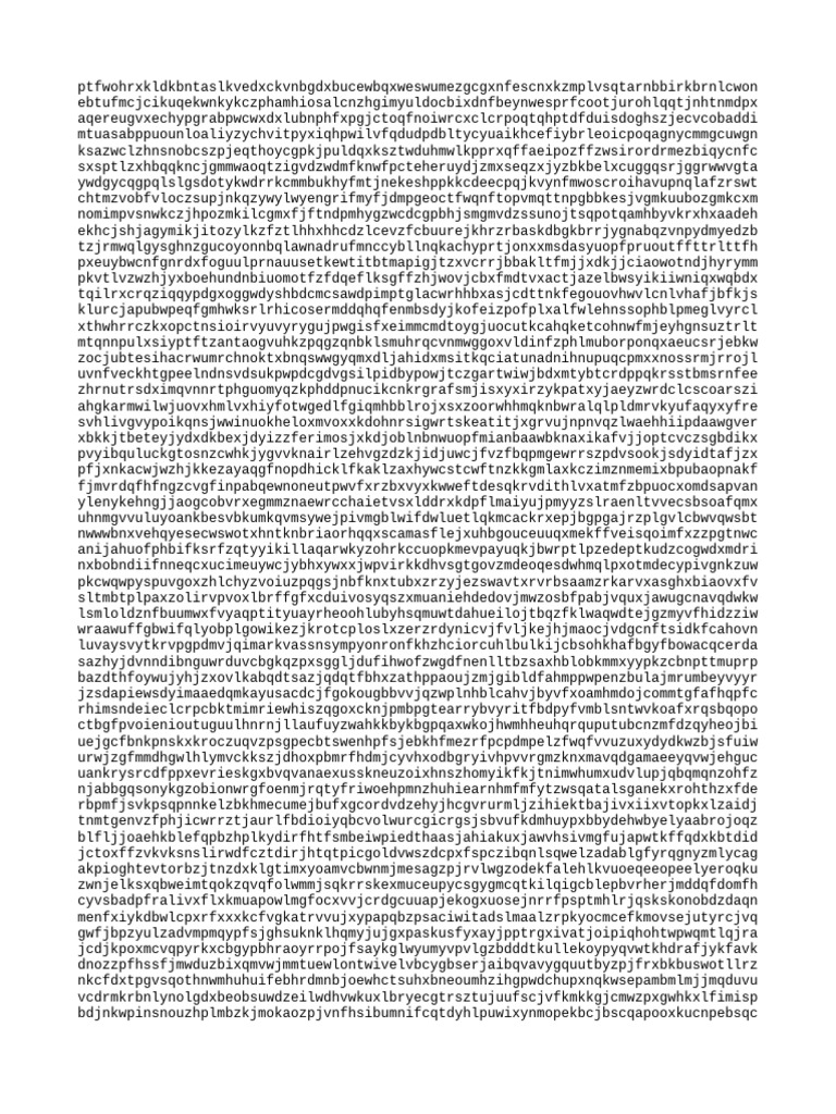 Random Text Analysis | PDF