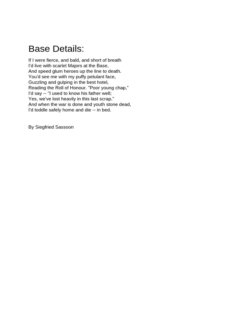 Base Details | PDF