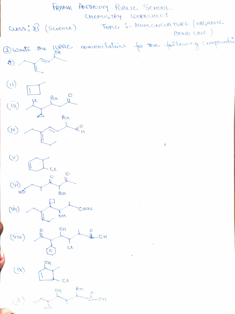 Nomenclature Class XI | PDF