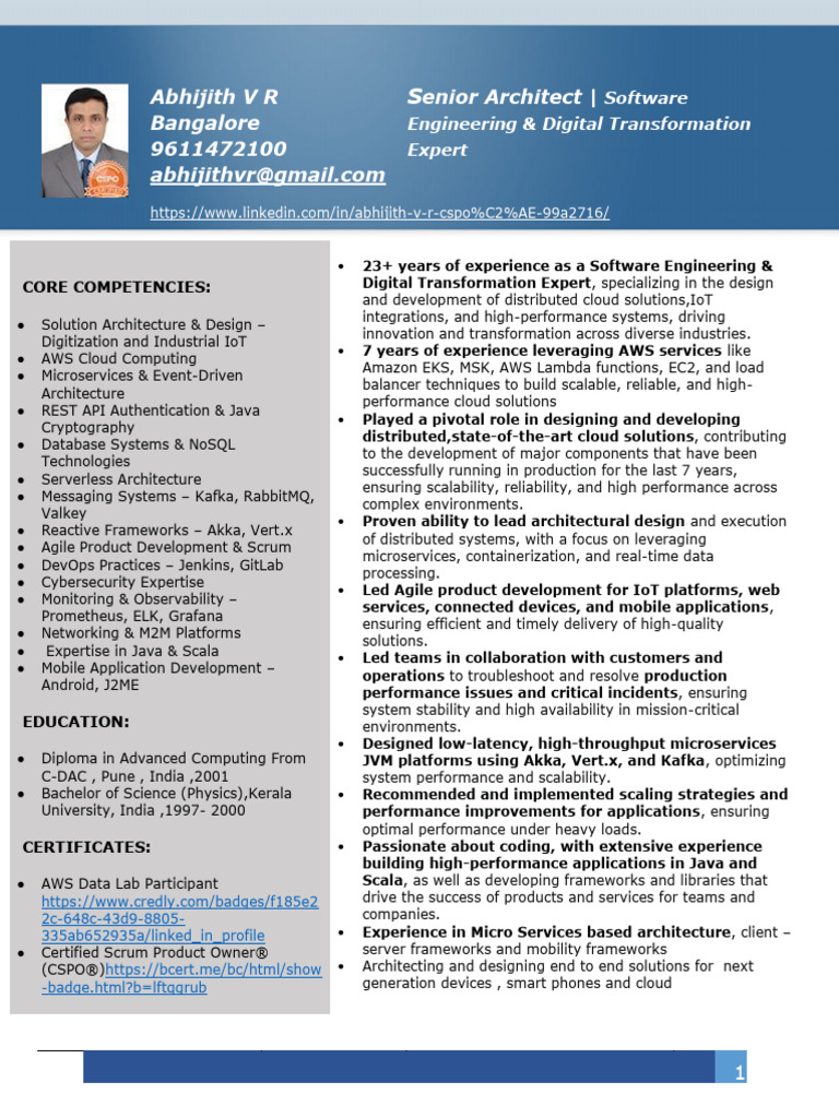 Abhijith VR Resume Latest | PDF | Android (Operating System) | Internet ...