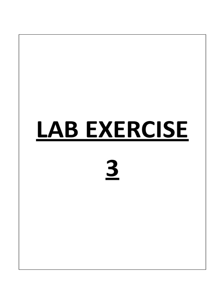 Lab exercise 3 majid | PDF Lab exercise 3 majid | PDF