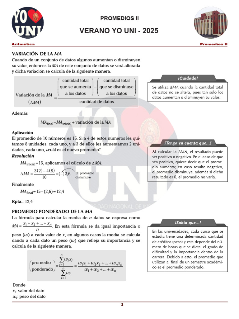 Pre-A-S6 - Promedios Ii | PDF | Kilogramo