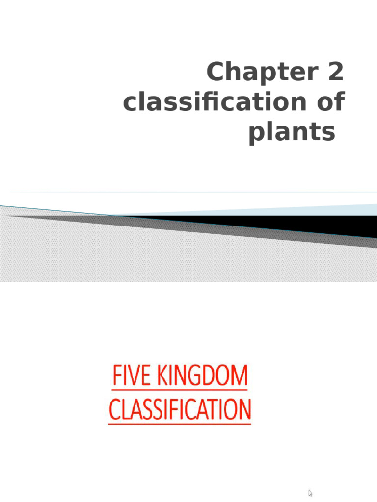 Chapter 2 Classification of Plants | PDF