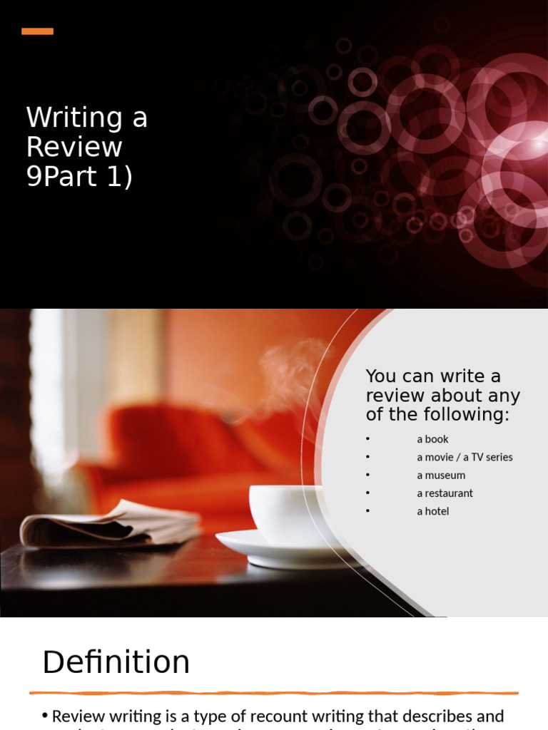 Writing A Review - Part 1 | PDF