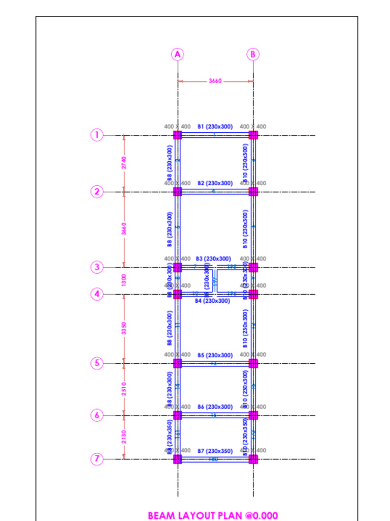 Plinth Beam Layout Plan | PDF