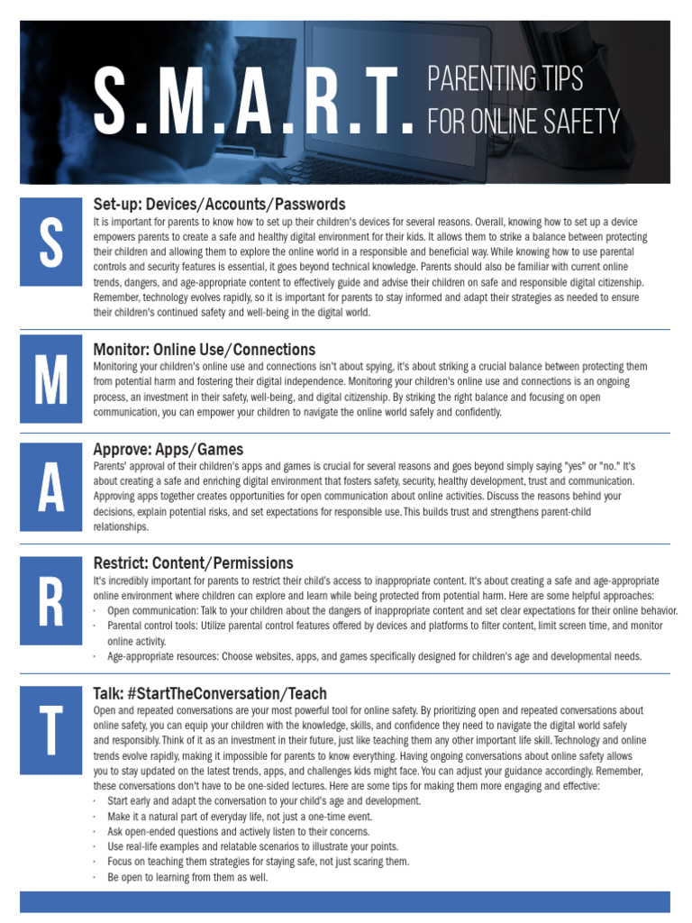 SMART Online Safety For Parents Brochure | PDF