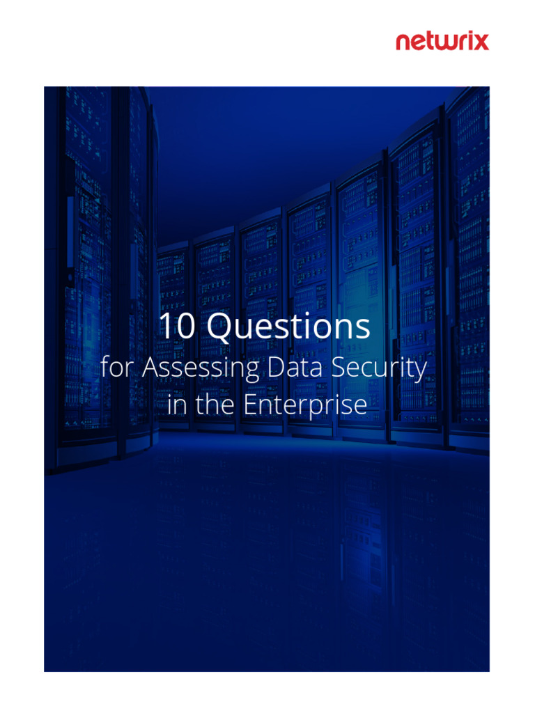 Data Security Assessment Questions | PDF | Computer Security | Security