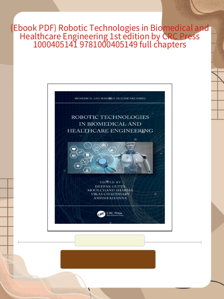 (Ebook PDF) Robotic Technologies in Biomedical and Healthcare ...