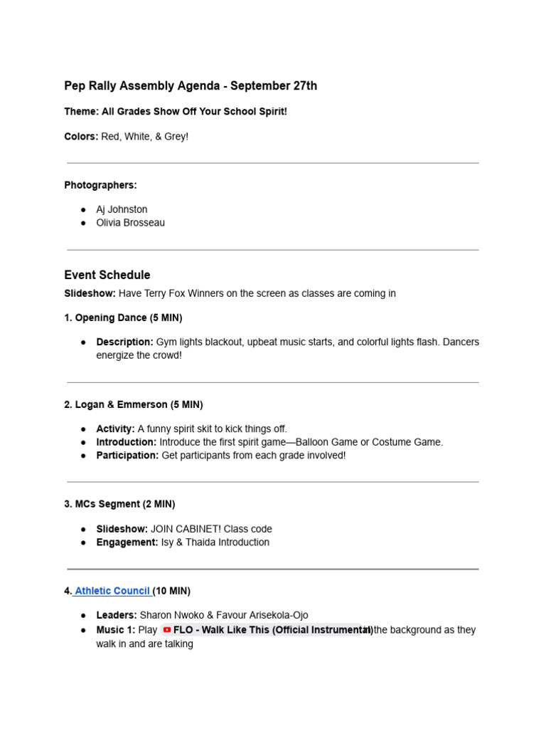 Spirit Assembly Outline | PDF