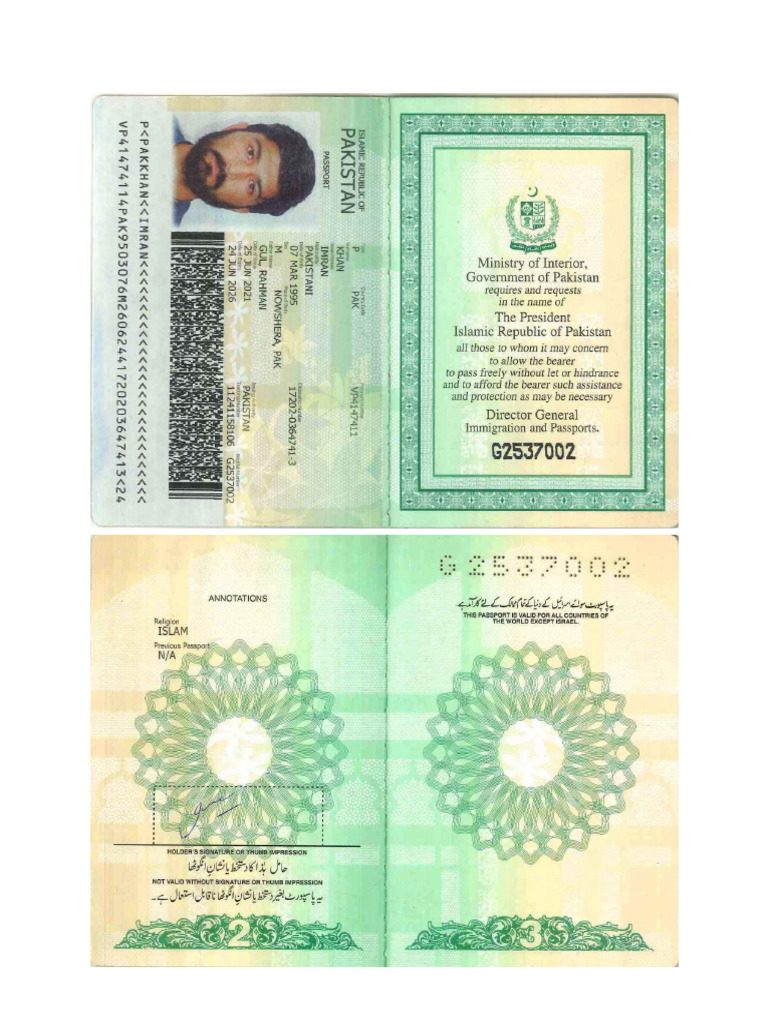 Imran Khan Pasport PDF | PDF