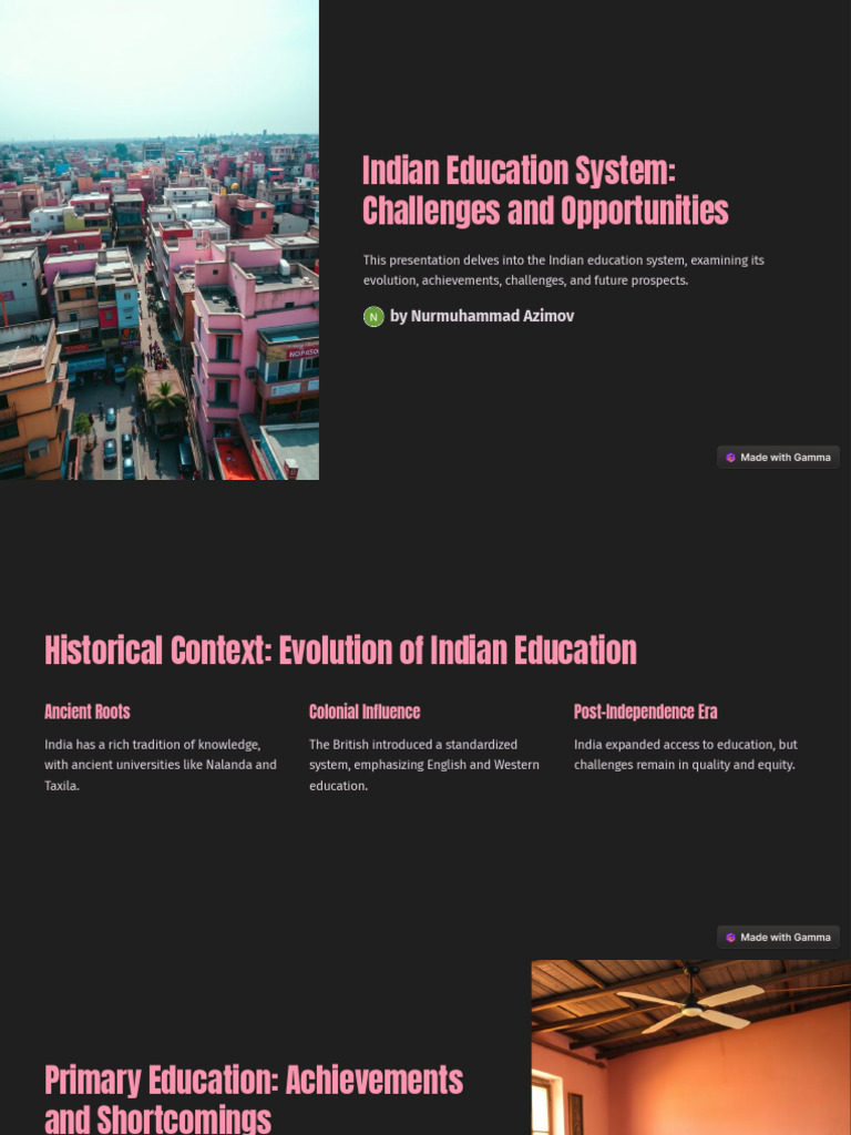 Indian Education System Challenges and Opportunities | PDF ...