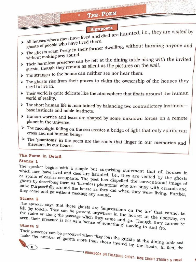 The Haunted Houses_Poem_ICSE_2025 | PDF