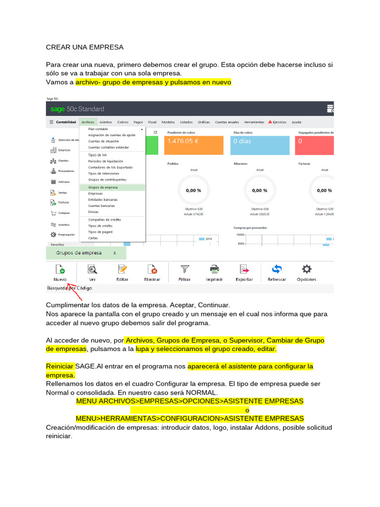 Sage 50 Tutorial | PDF | Factura | Informática