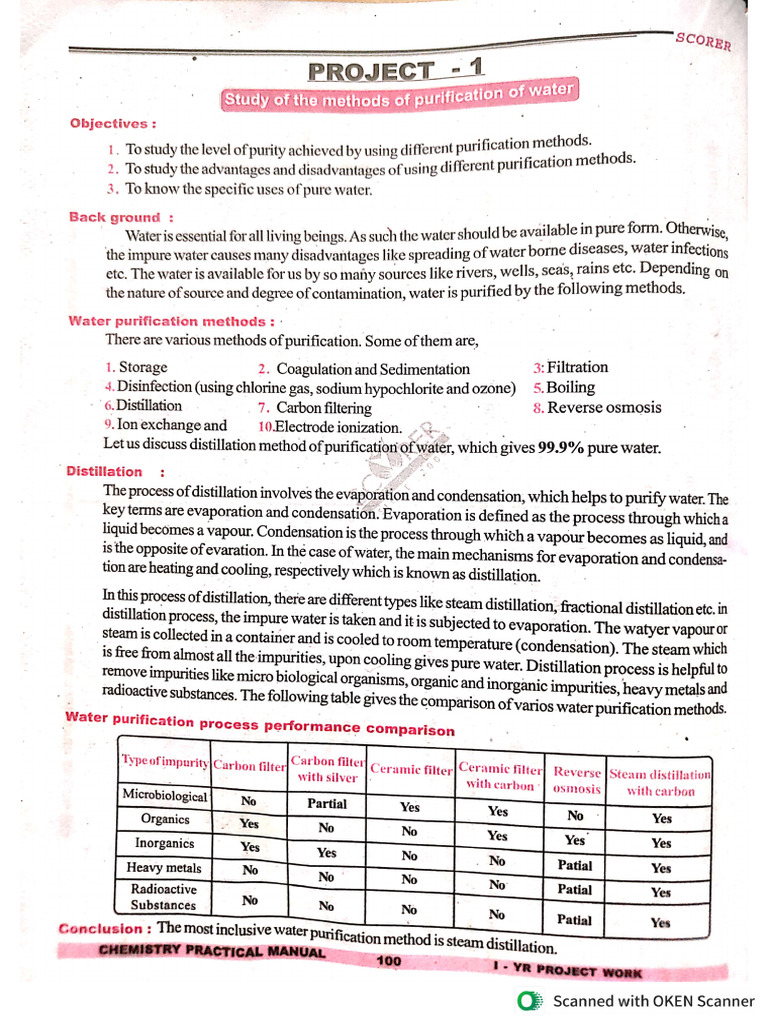 Project Work Chemistry | PDF