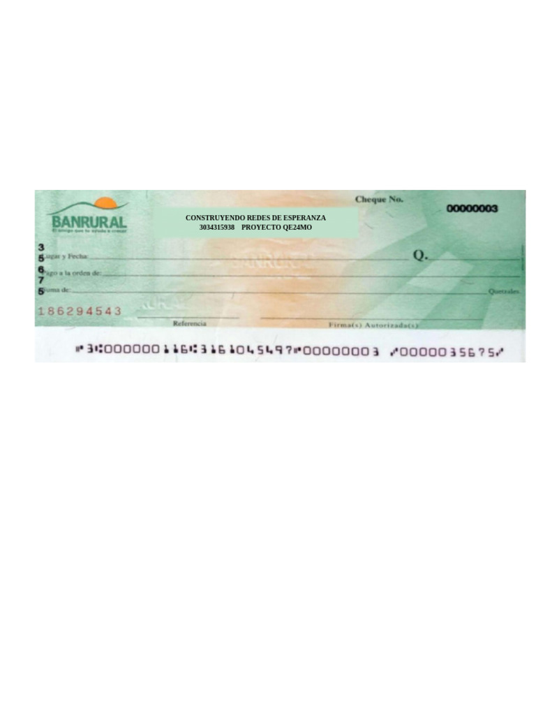 Redes de Esperanza: Proyecto QE24MO | PDF