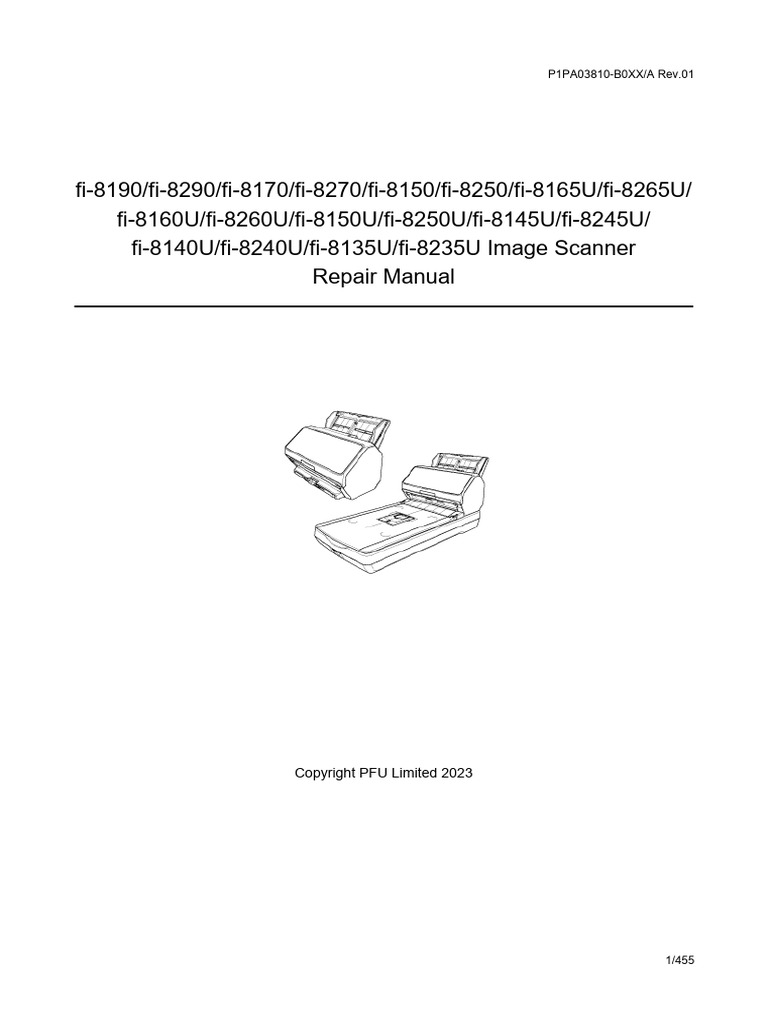 Fujitsu Fi-8170 | PDF