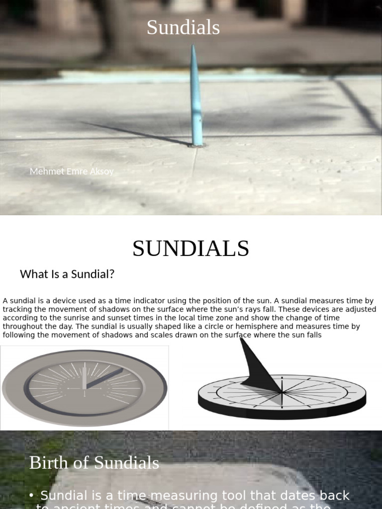 sundial oldu | PDF