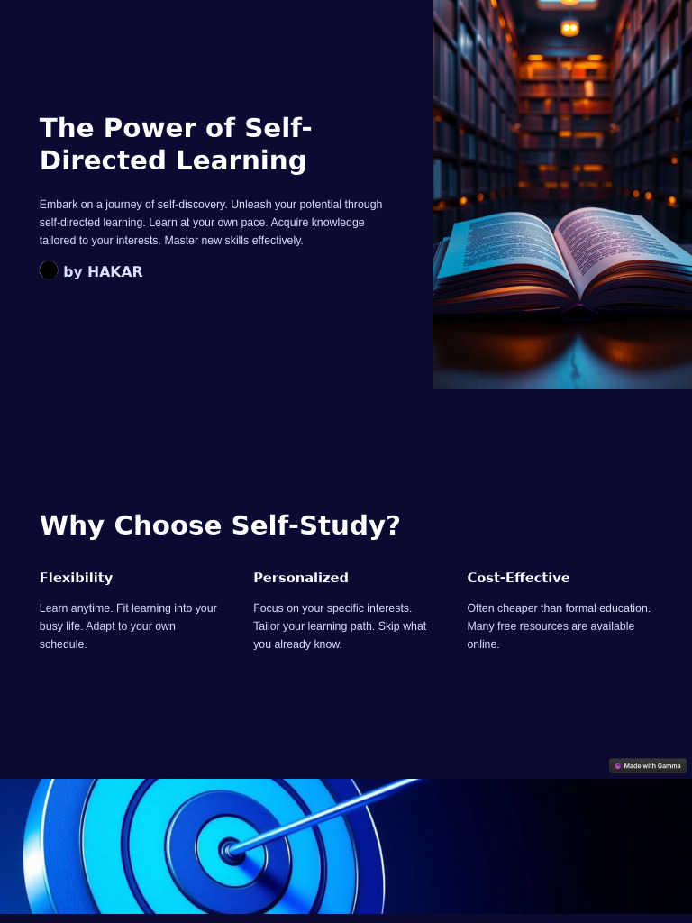 The Power of Self Directed Learning | PDF | Learning | Goal