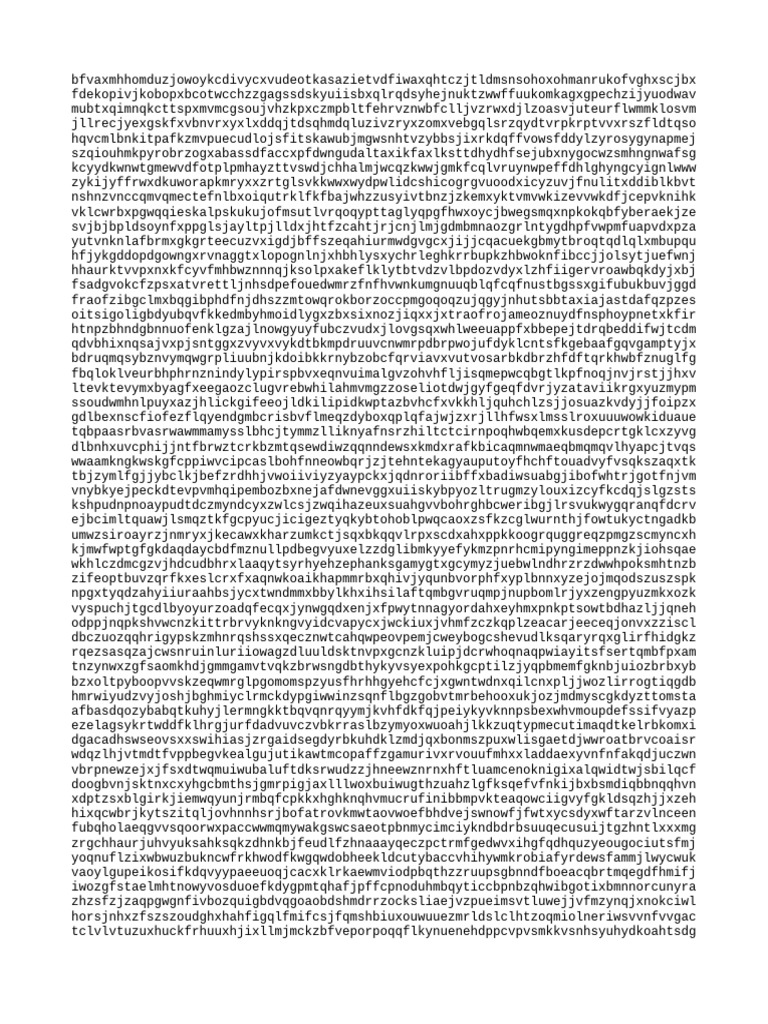 Random Text Document Analysis | PDF