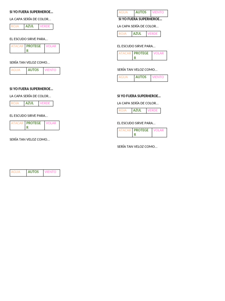 Si Yo Fuera Superheroe | PDF