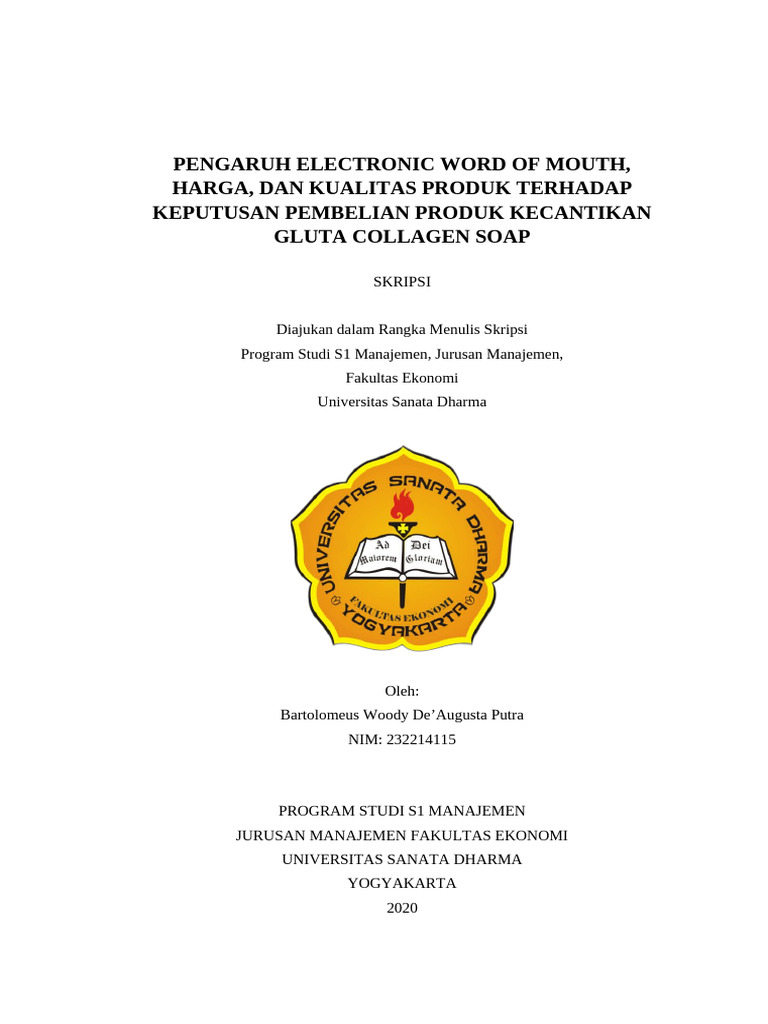 Ujian Praktek Ms - Word-Merapikan Tulisan Bartolomeus Woody - 2322214115 | PDF