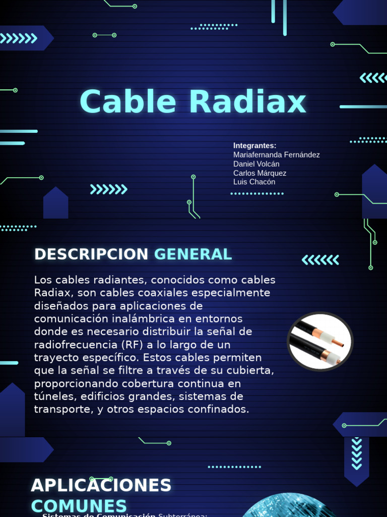 Cable Radiax Presentacion | PDF | Tránsito rápido | Transporte