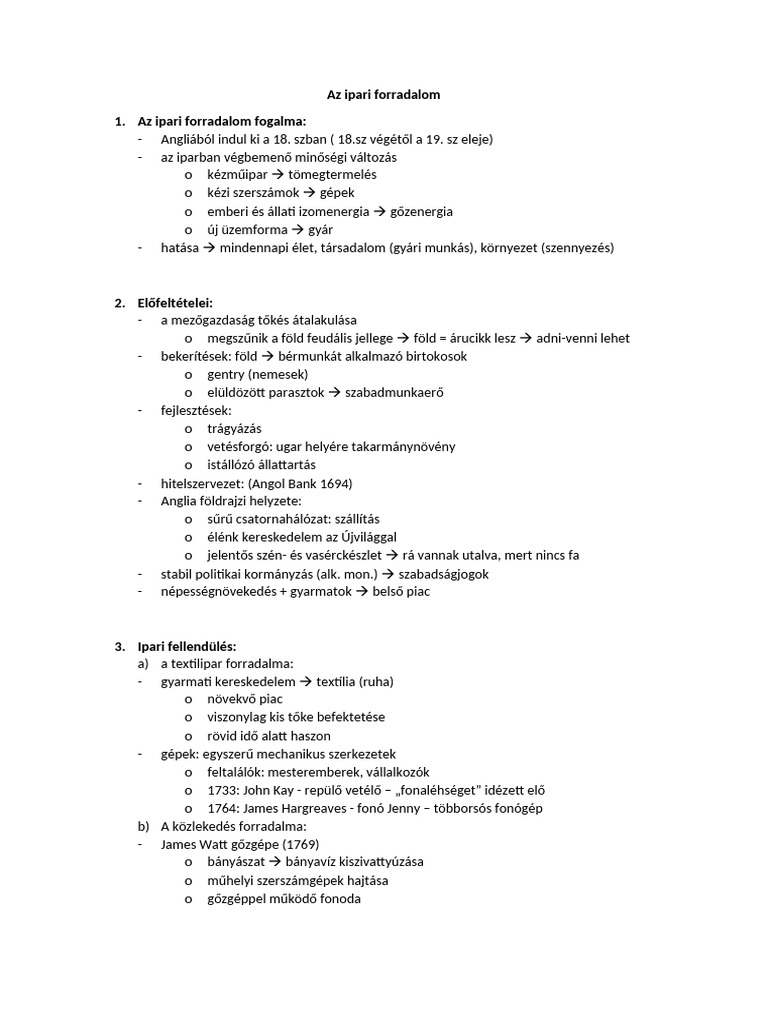 Az Ipari Forradalom | PDF