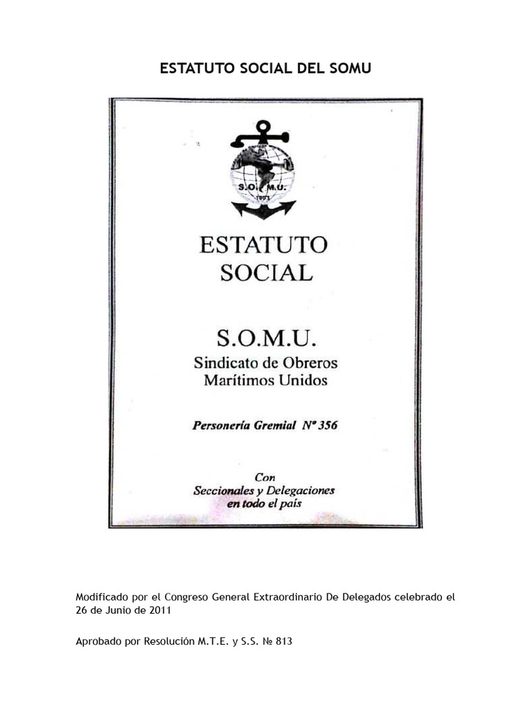Estatuto Somu | PDF | Bancos | Estatuto de limitaciones