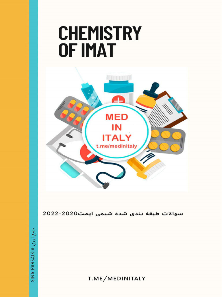 Chemistry Topic Questions (2020-2022) (@IMAT - Hub) | PDF | Sulfate | Chemistry