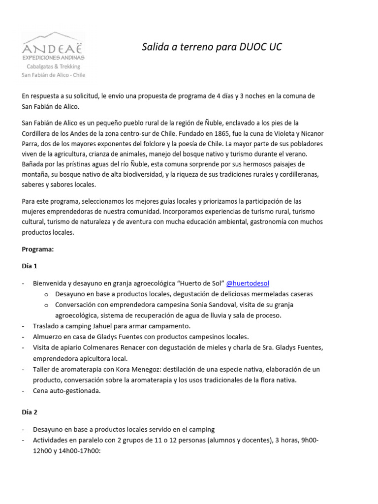 Programa DUOC Conce 2024 Plan B | PDF