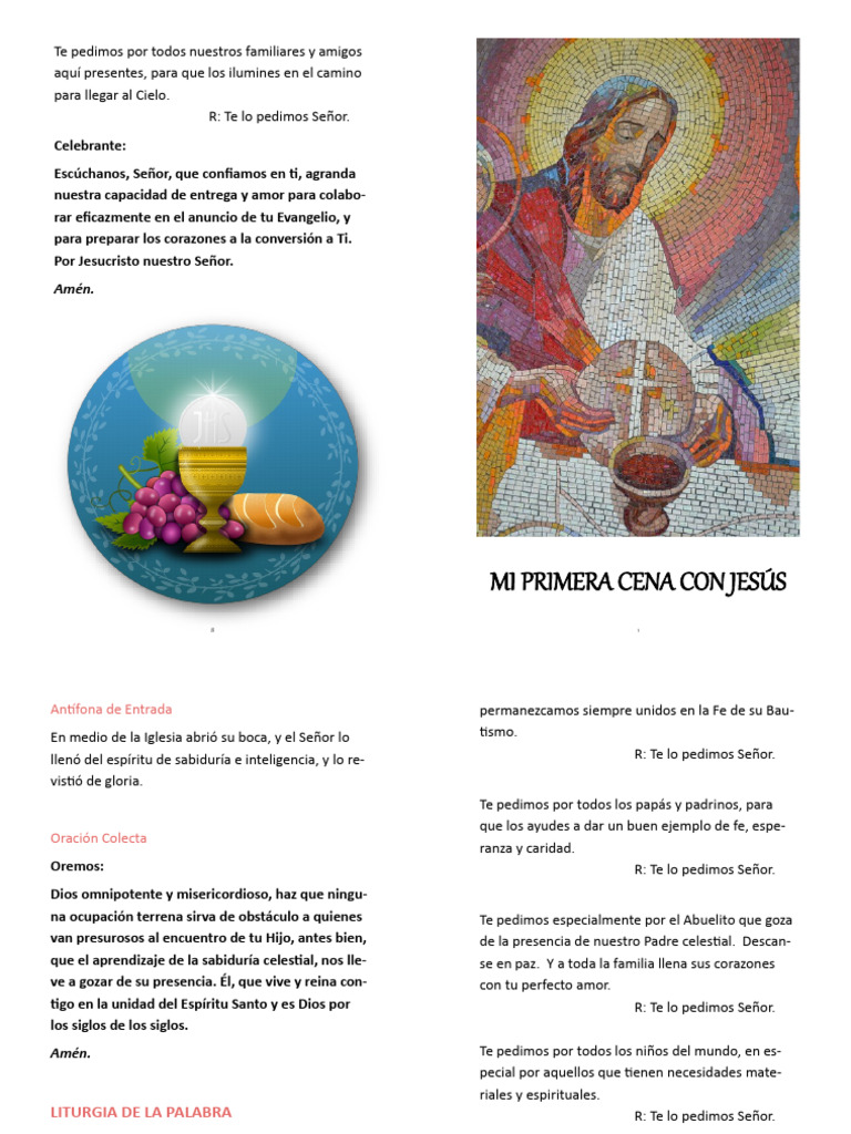 Mi Primera Comunión PDF | PDF | Jesús | eucaristía