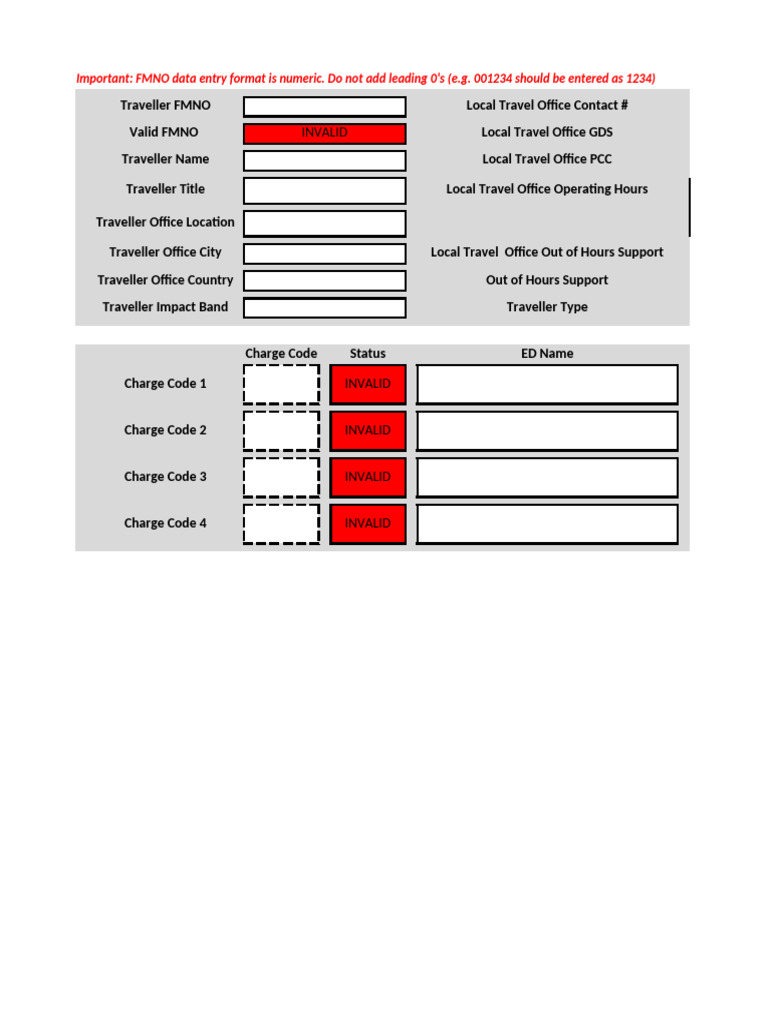 FMNO and CC Validation Tool V3 | PDF