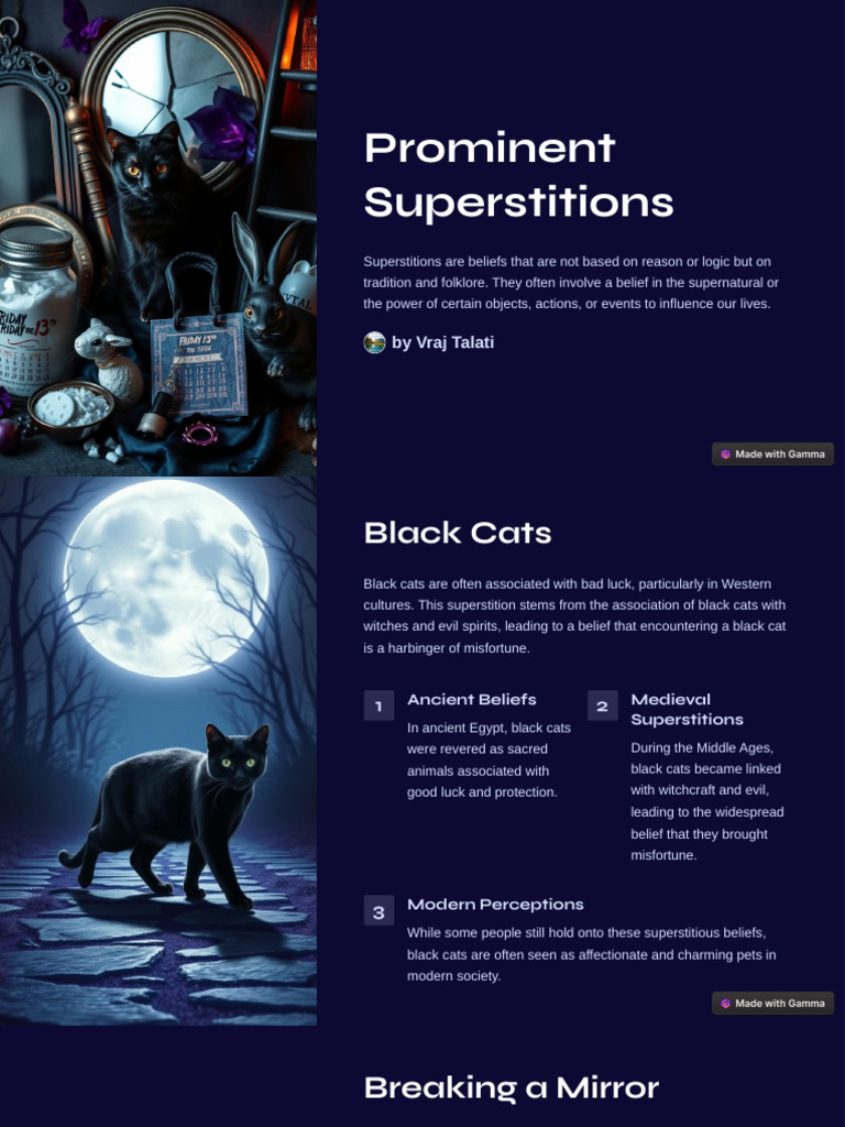 Common Superstitions Explained | PDF | Luck | Superstitions