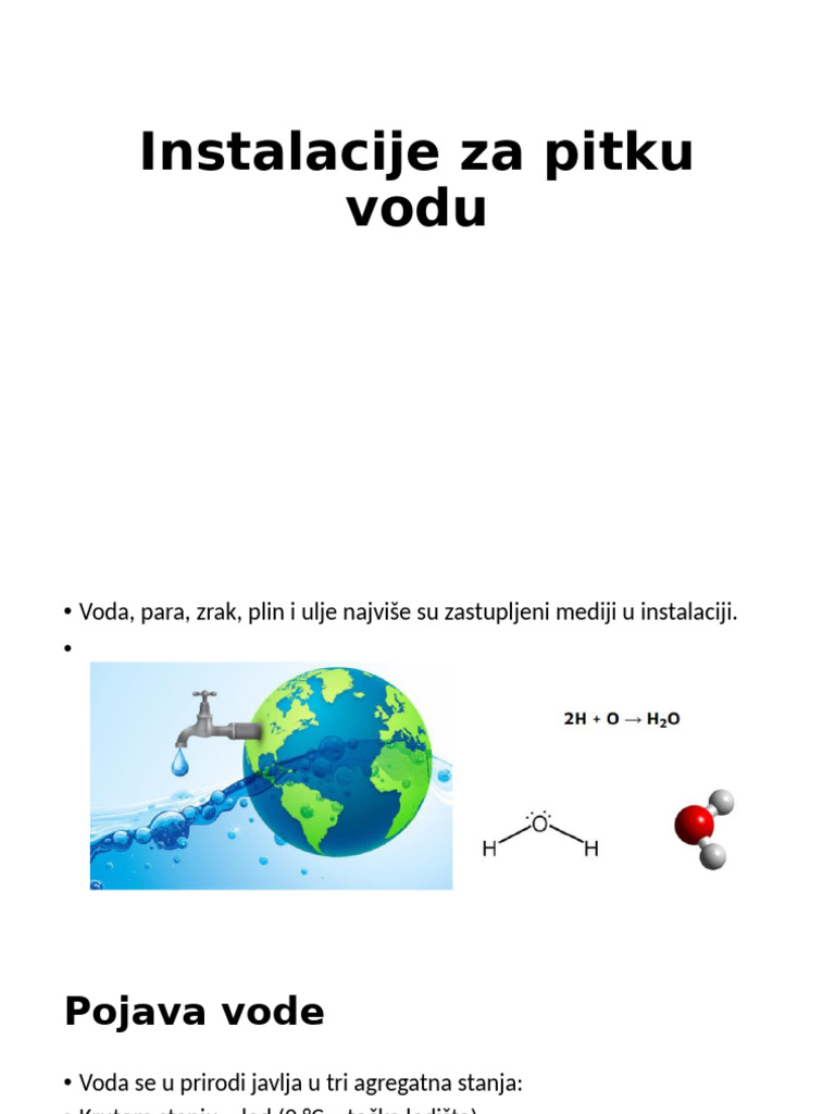 Instalacije Za Pitku Vodu | PDF