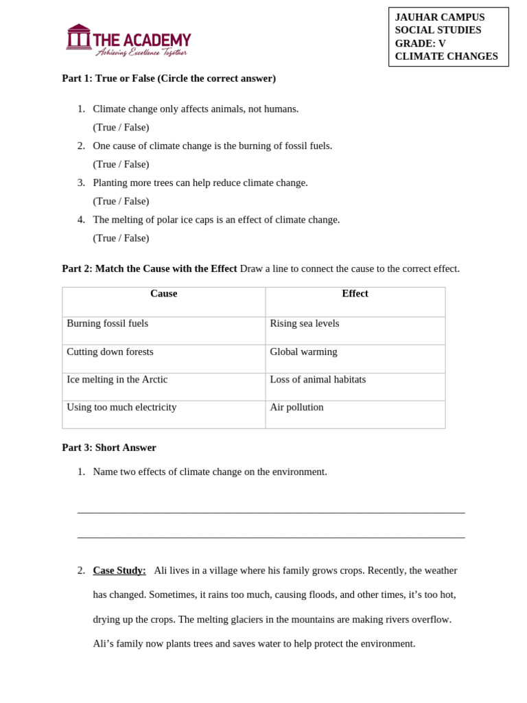 Understanding Climate Change Effects | PDF | Climate Change | Natural ...