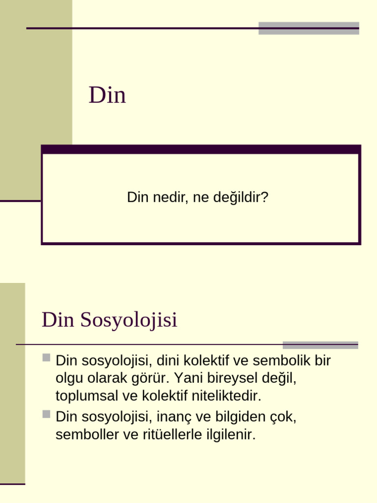 Din Nedir, Ne Değildir? | PDF