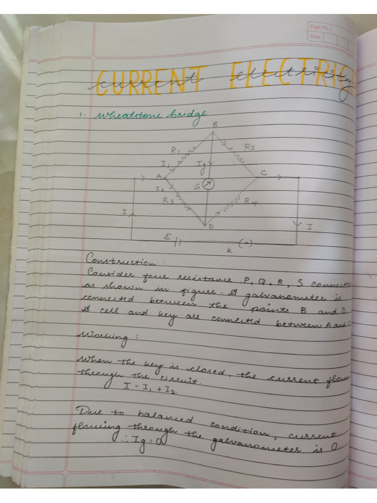 Current Electricity (1) | PDF