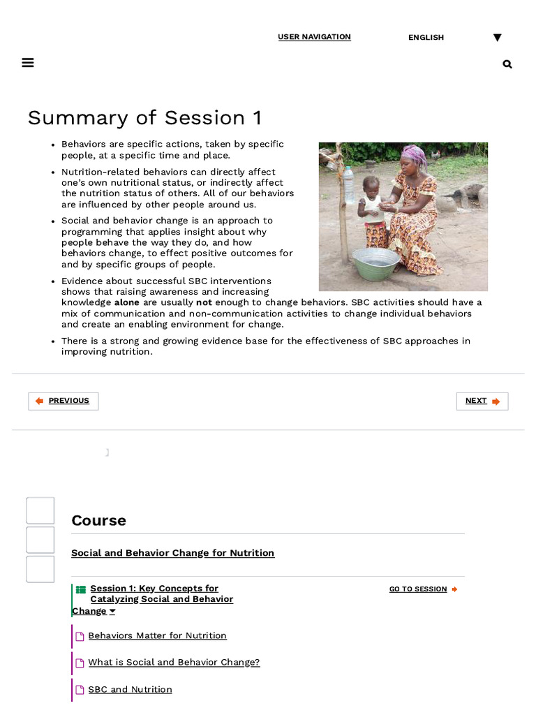 Understanding Social Behavior Change in Nutrition | PDF | Behavior ...