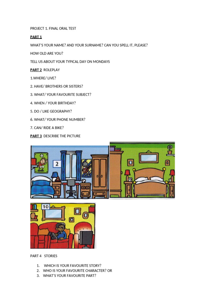 Final Oral Test Questions Guide | PDF