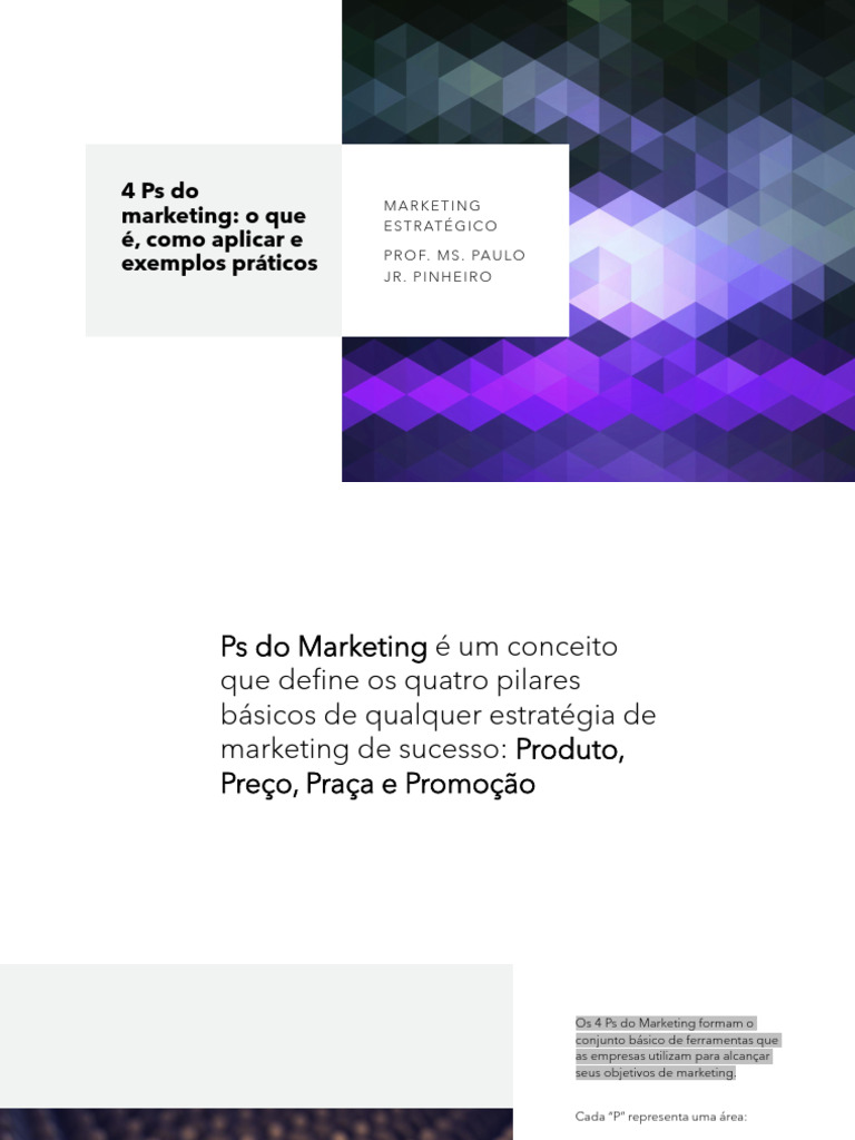 Os 4Ps do marketing | PDF | Marketing | Marca