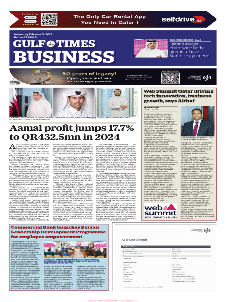 26 Feb Gulf Times Business | PDF | Economies
