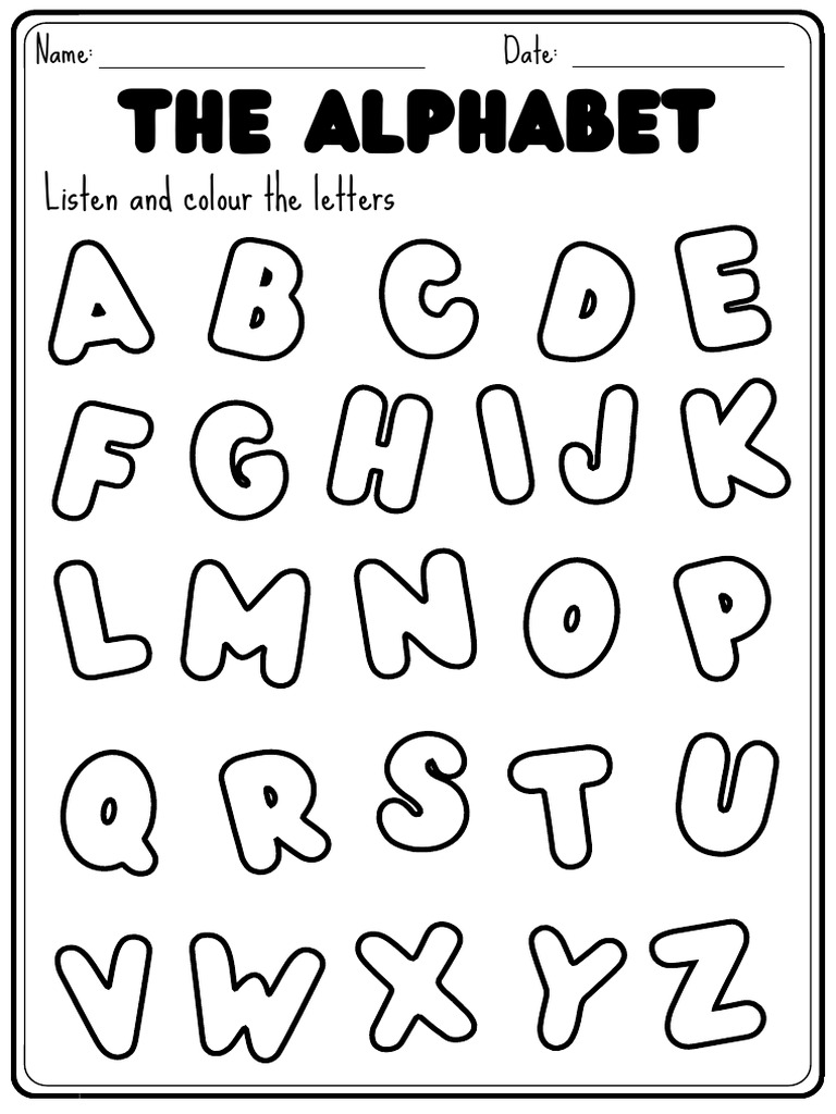 The Alphabet Worksheet | PDF