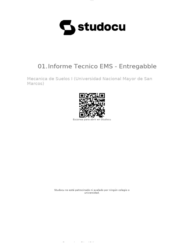 01-informe-tecnico-ems-entregabble | PDF | Fundación (Ingeniería) | Riego