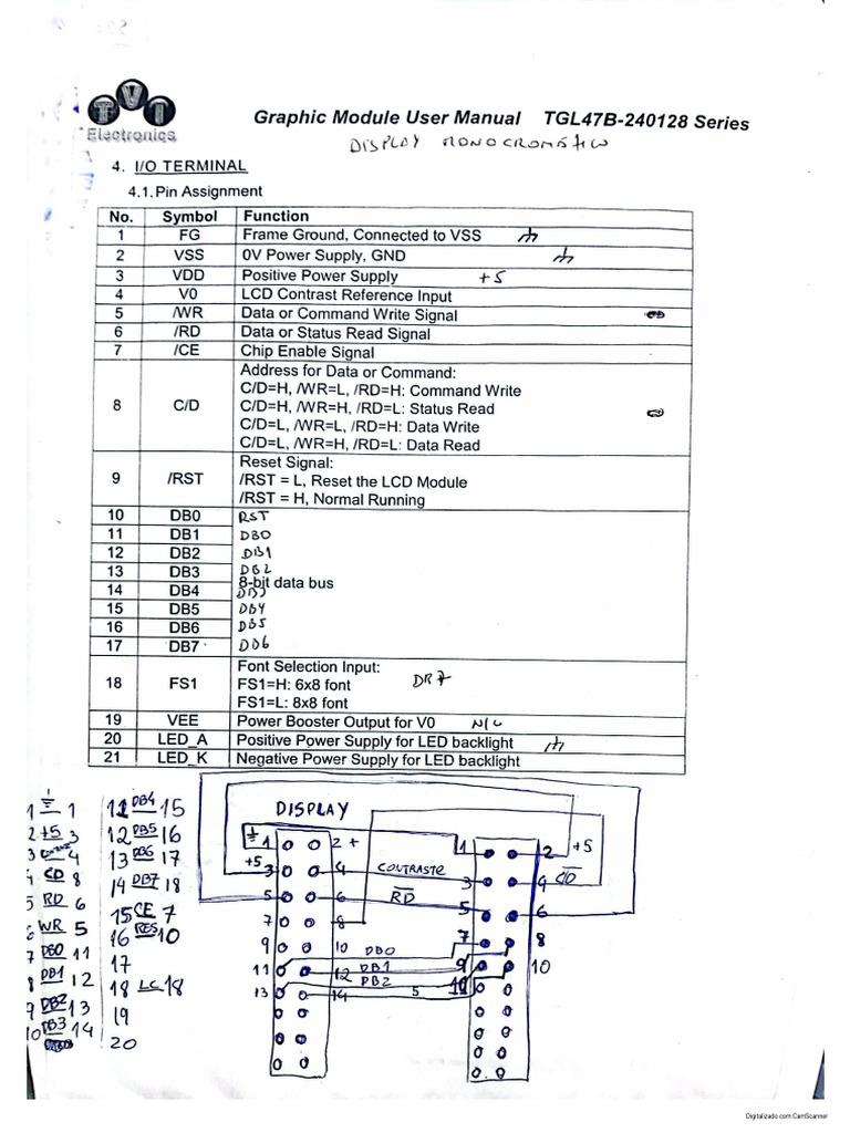 Graphic Module User Manual TGL47B-240128 Series | PDF