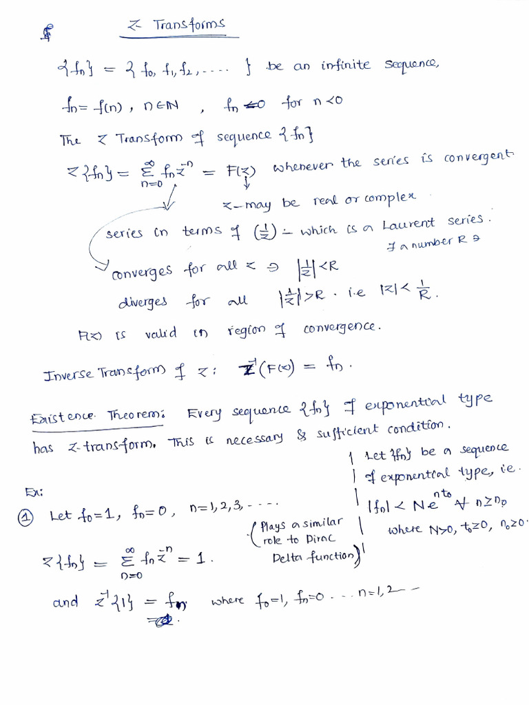 Z Transforms | PDF