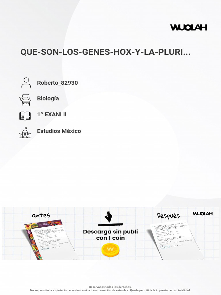 wuolah-free-QUE-SON-LOS-GENES-HOX-Y-LA-PLURIPOTENCIA | PDF | Potencia ...