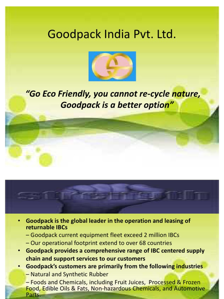 Goodpack India PVT LTD | PDF