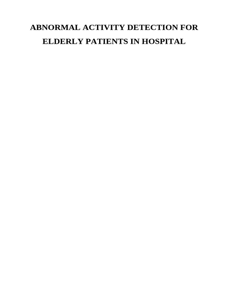 AI-Based Elderly Activity Monitoring System | PDF | Machine Learning ...