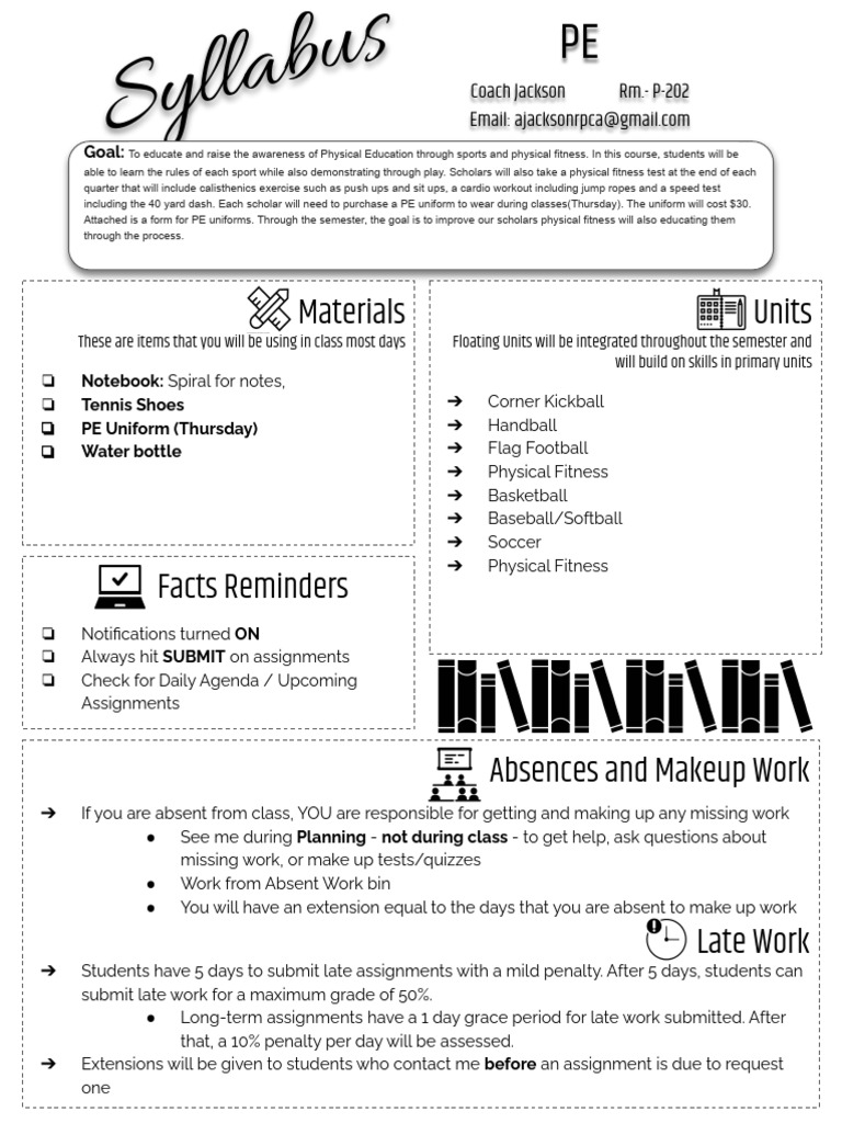 PE Syllabus | PDF